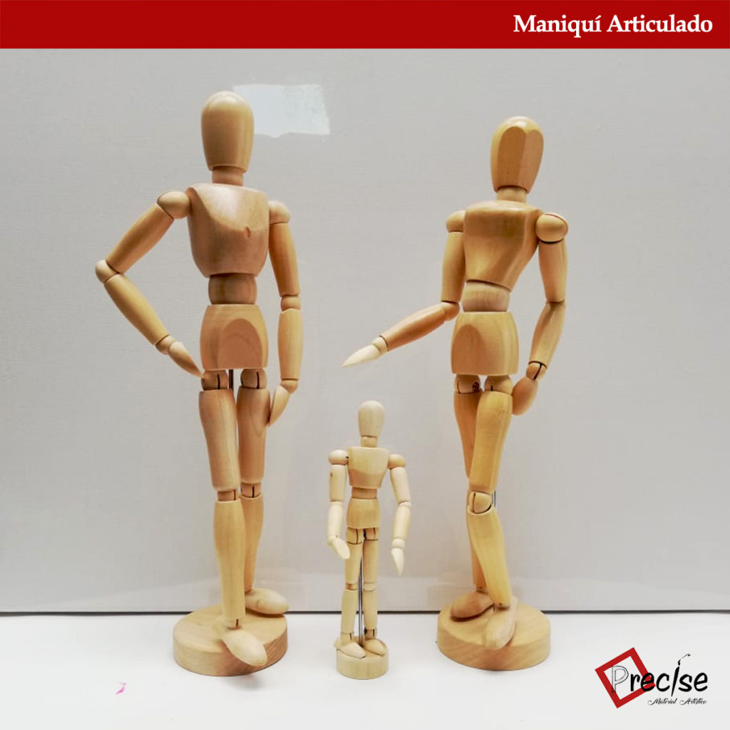 Maniquí Articulado 20cm – PRECISE | Materiales de Arte Ecuador