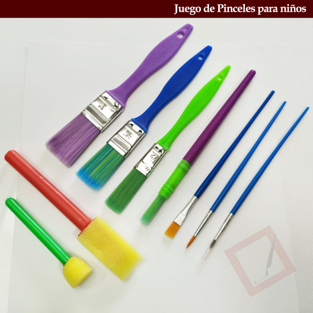 Juego de pinceles y esponjas para pintar – PRECISE | Materiales de Arte ...
