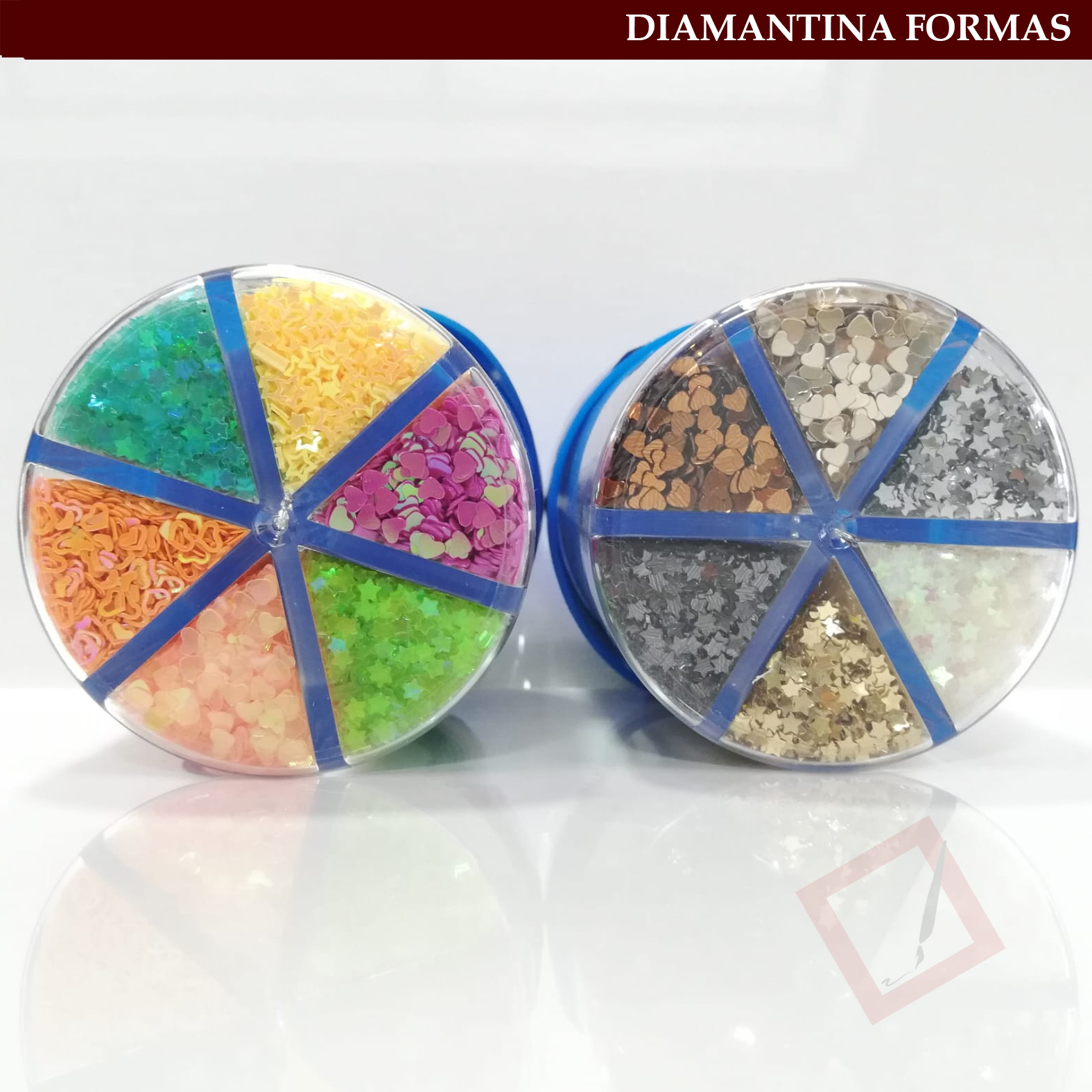 Diamantina de Formas (dispensador con 6 colores) – PRECISE | Materiales ...