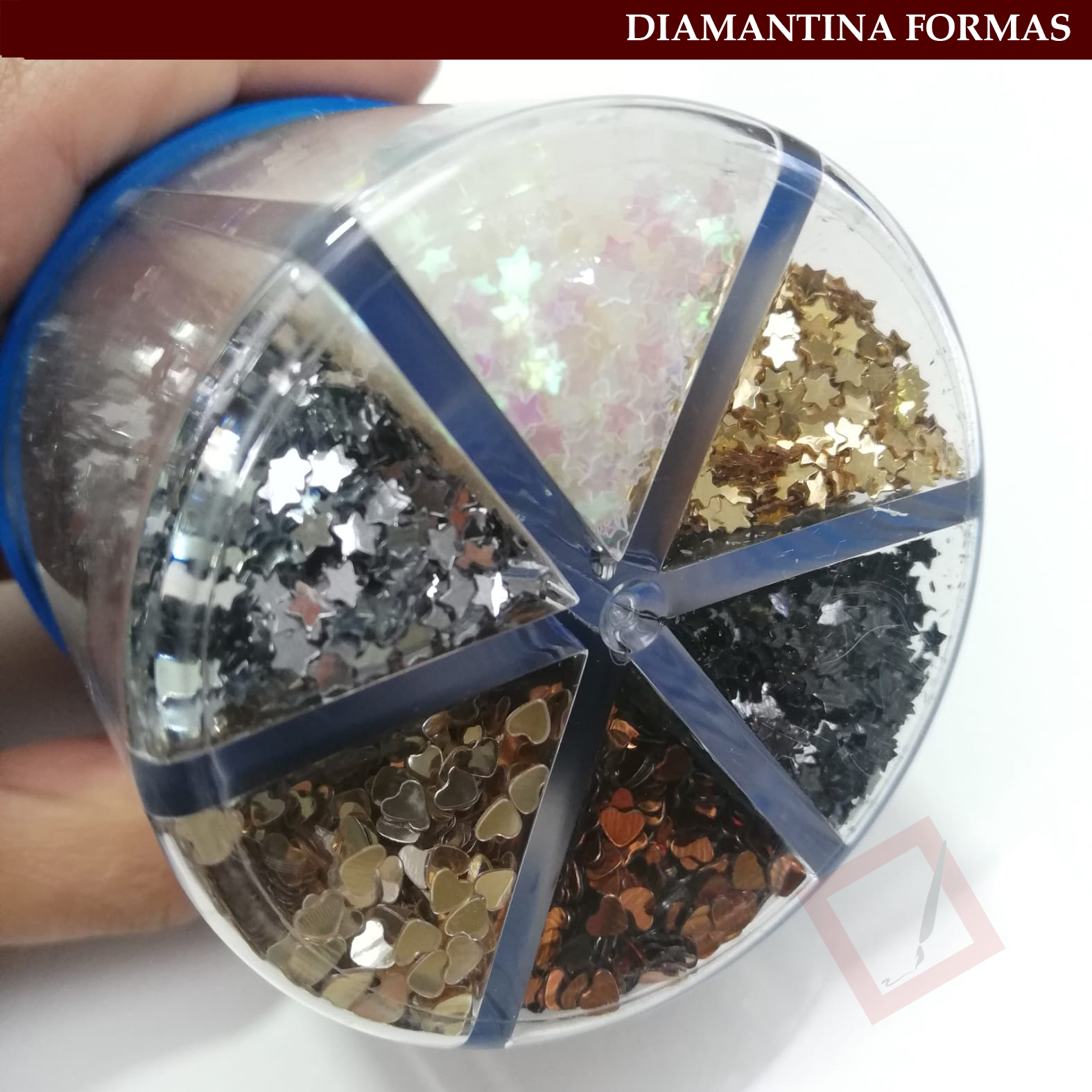 Diamantina de Formas (dispensador con 6 colores) – PRECISE | Materiales ...