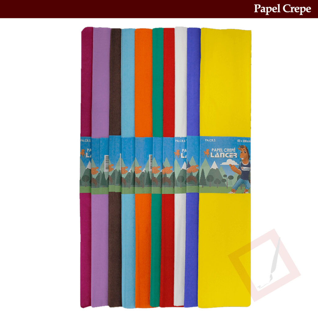 Papel Crepe 10 colores surtidos – PRECISE | Materiales de Arte Ecuador